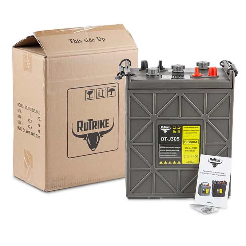 Тяговый аккумулятор Rutrike DT-J305 (6V / 271Ah С5) купить в г. Москва ...