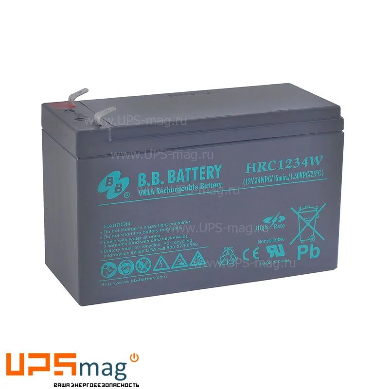 Аккумулятор BB Battery HRC1234W (12V / 9Ah) купить в г. Москва ...
