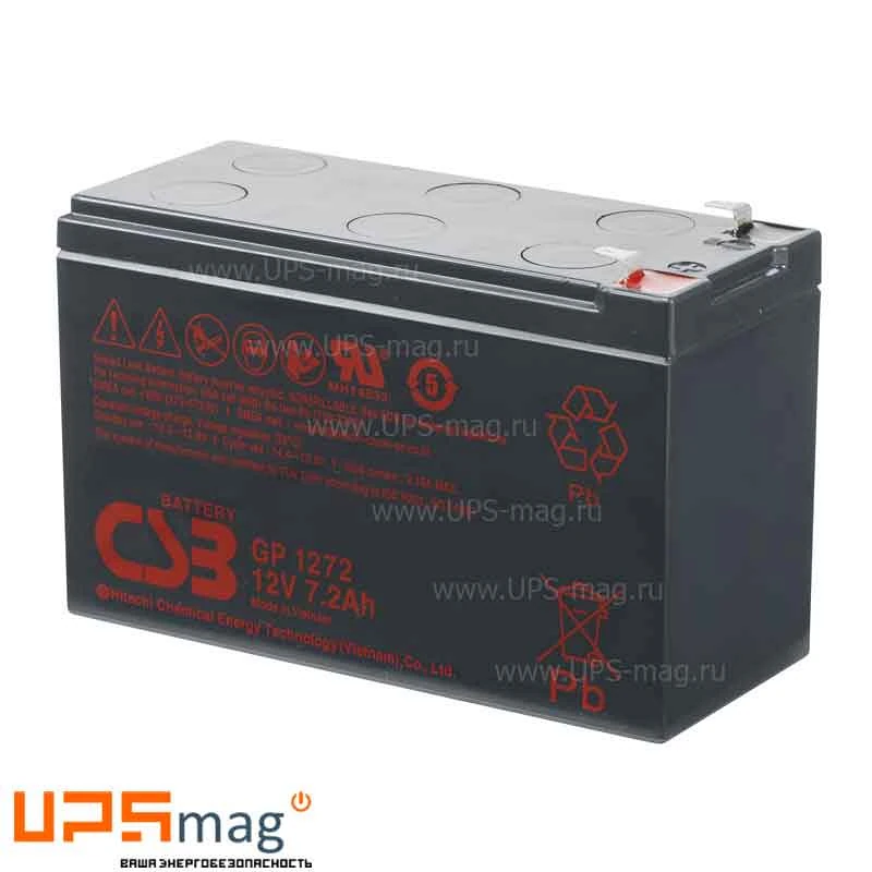 Аккумулятор CSB GP 1272 F2 (12V / 7.2Ah) купить в г. Москва, выгодные ...
