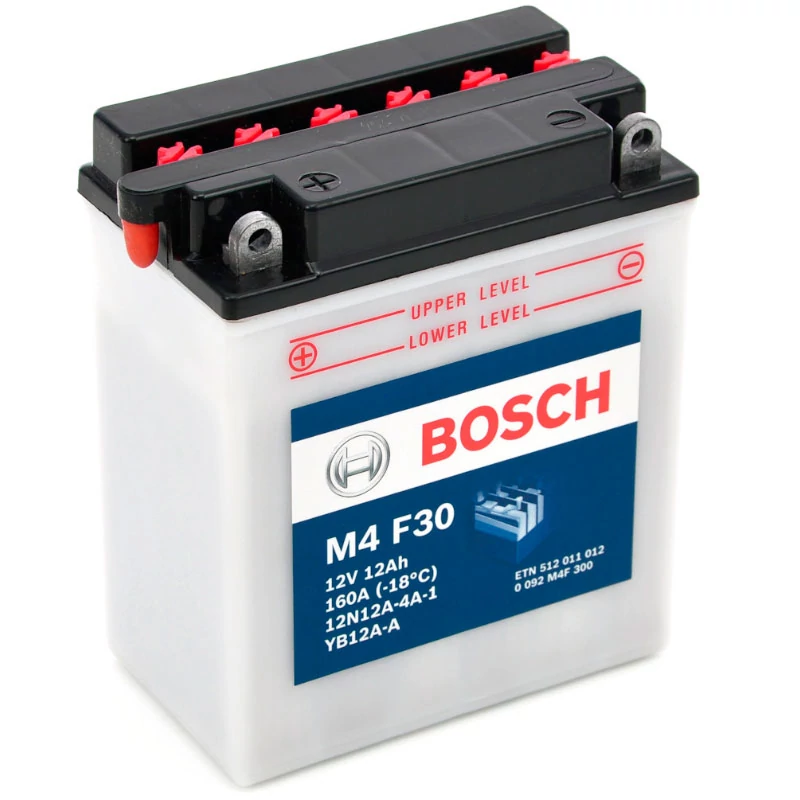 Мото аккумулятор BOSCH M4 F30 (12V / 12Ah) купить в г. Москва, выгодные ...