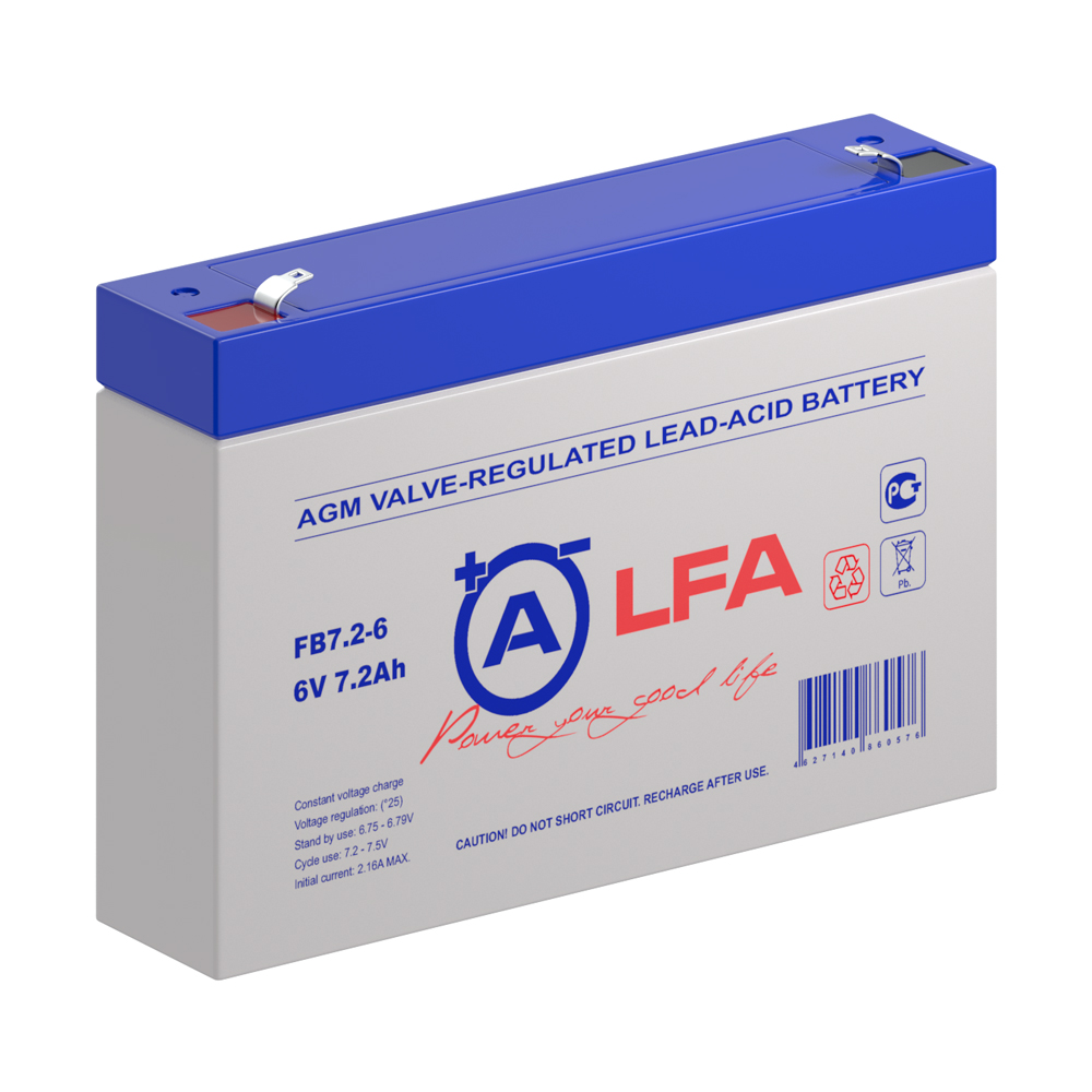 Аккумулятор LFA Battery FB7.2-6 (6V / 7.2Ah) купить в г. Москва ...