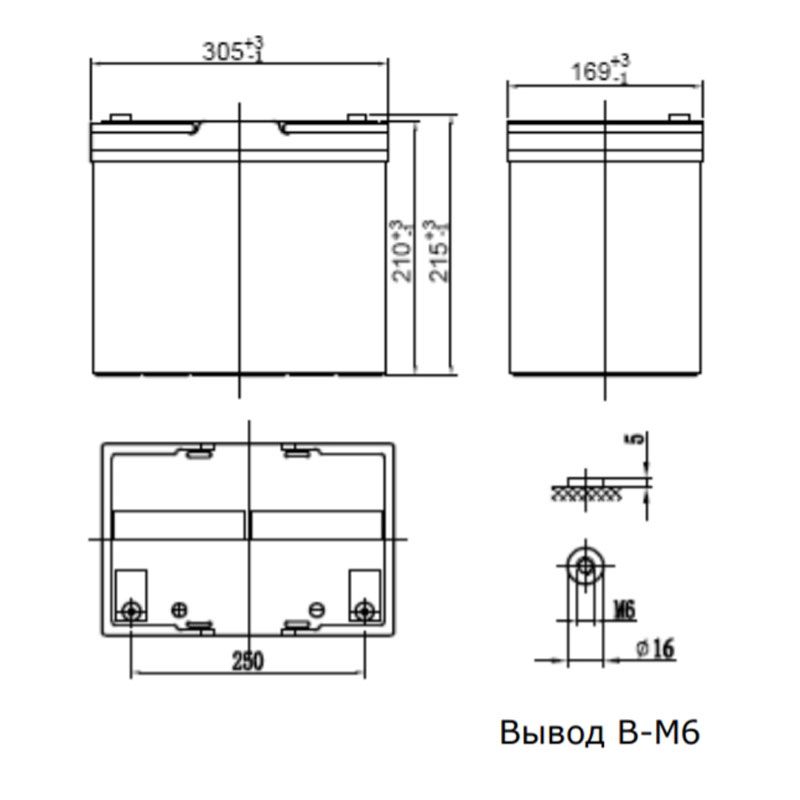 Купить аккумулятор Ventura HRL 12500W (12V / 125Ah) купить по выгодной ...