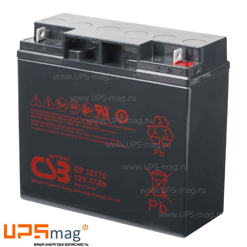 Аккумулятор CSB GP 12170 (12V / 17Ah) купить по выгодной цене в Москве ...